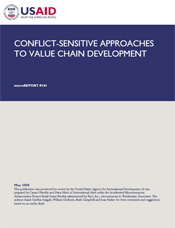 Conflict-sensitive approaches to value chain development: USAID ...