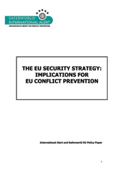 EU Security Strategy: The implications for EU conflict prevention ...