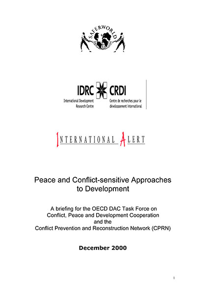 Peace and conflict-sensitive approaches to development: A briefing for ...