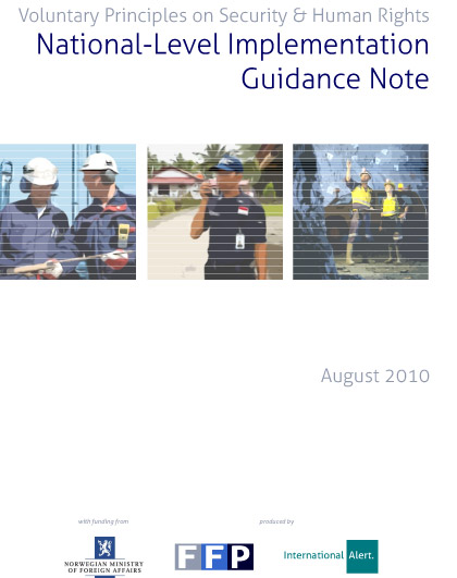 Voluntary principles on security and human rights: National-level ...