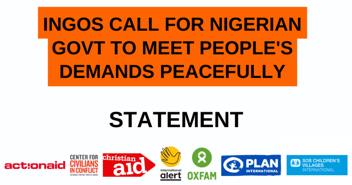 INGOs call for transparent, accountable and peaceful government ...