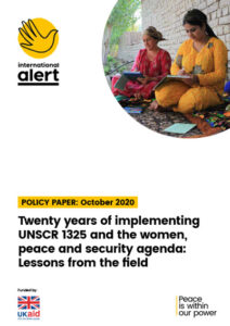 Gender and peacebuilding - International Alert