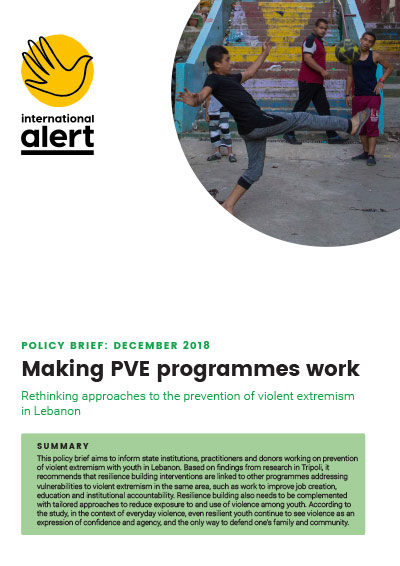 Preventing violent extremism - International Alert
