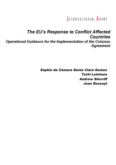 EU’s response to conflict-affected countries: The operational guidance ...