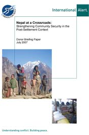 Nepal at a crossroads: Strengthening community security in the post ...